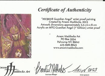 Guardian Angel 1st Edition with painting – Anson Maddocks Art