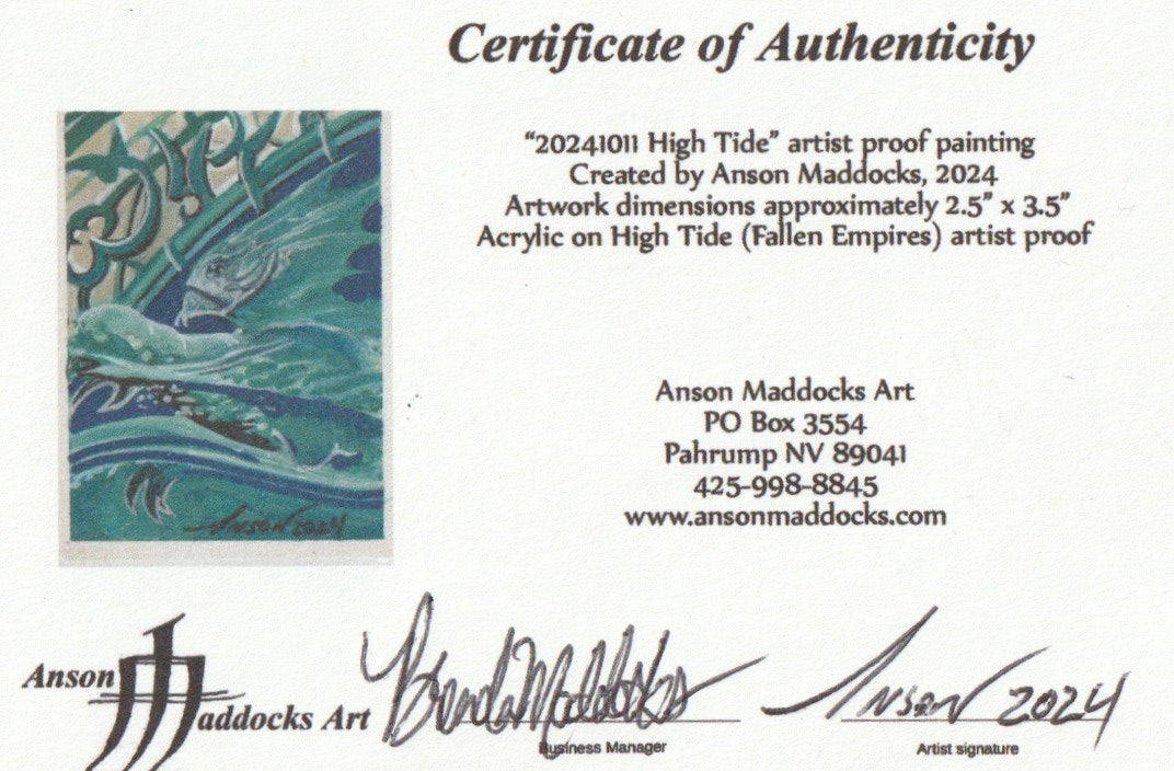 High Tide (FE) with painting – Anson Maddocks Art