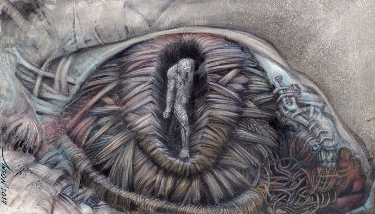 Cyclopean Tomb cloth print on rubber backing – Anson Maddocks Art