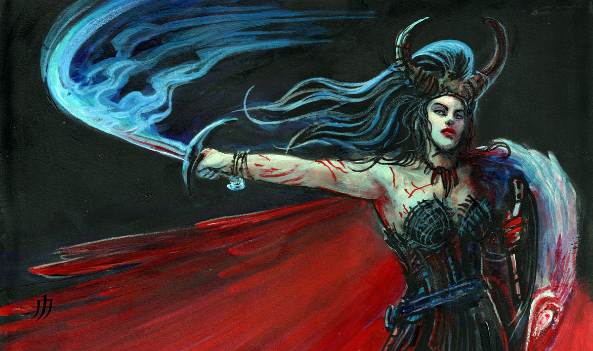 Fallen Angel Playmat – Anson Maddocks Art